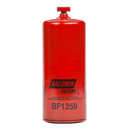 BF1259 by BALDWIN - Fuel/Water Separator Spin-on with Drain Filter