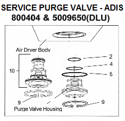 K031562 by BENDIX - KIT PURGE VALVE DLU ASSY