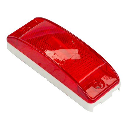 47072 by GROTE - Built-in Reflector Reflex Lens, Male Pin - Red