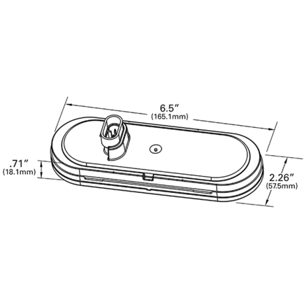 54722 by GROTE - 6″ Stop/Tail/Turn light, Integrated AMP Termination