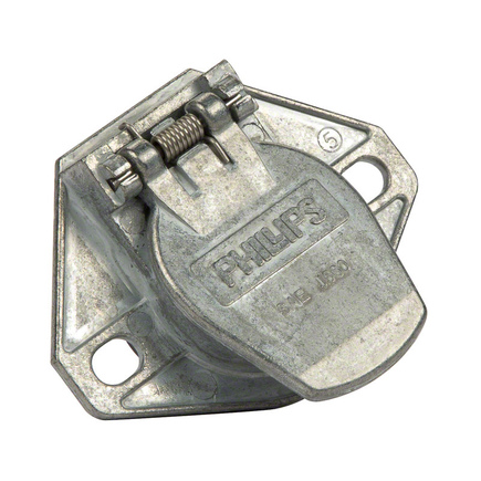 15-720 by PHILLIPS INDUSTRIES - 7-Way Socket - 2-hole, wire insertion ...